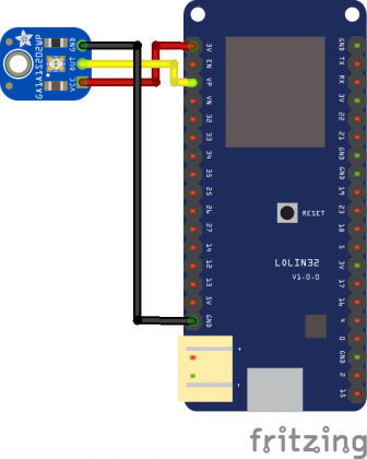 ESP32 and GA1A12S202 light sensor example - ESP32 Learning